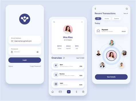 mobile app ui ux design templates
