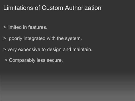 developing applications using windows authorization manager ppt