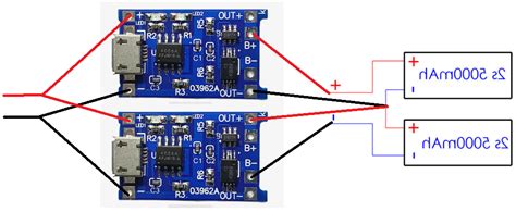use two tp4056 to charge lipo 2s general electronics arduino forum