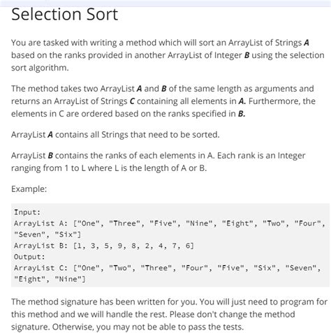 Solved Vou Wn Selection Sortjava Import Javautilt
