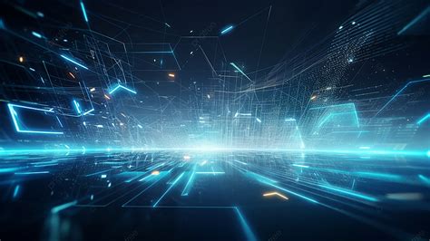 네온 조명 효과 하이테크 데이터 인터넷 광고 배경 하이 테크 지능형 컴퓨터 배경 일러스트 및 사진 무료 다운로드 Pngtree