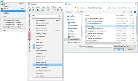 Script Interface — Vcollab Document Documentation