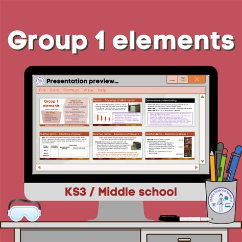 Group 1 Elements Cmgs Science Lessons