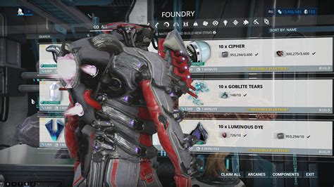 Rolled In Front Of Foundry Screen Ui Warframe Forums