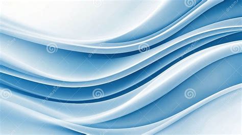 Abstract Blue Waves Create A Soothing And Dynamic Visual Flow Ai Stock Image Image Of Elegant