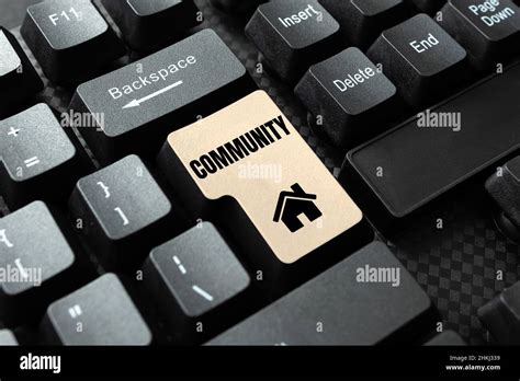 Conceptual Display Community Word Written On Specific Population With A Common Characteristics