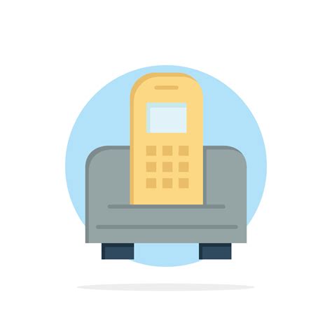 Device Mobile Cell Hardware Abstract Circle Background Flat Color Icon 13036211 Vector Art At