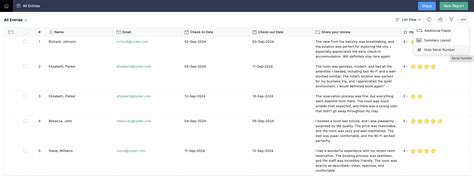 Form Entries Viewing Form Entries Zoho Forms