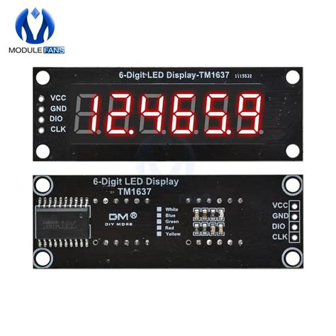 Indicateur Led Pour Ardu37diy Affichage Led 6 Chiffres Tm1637 Test