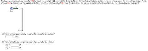 solved a what is the angular velocity in rad s of the