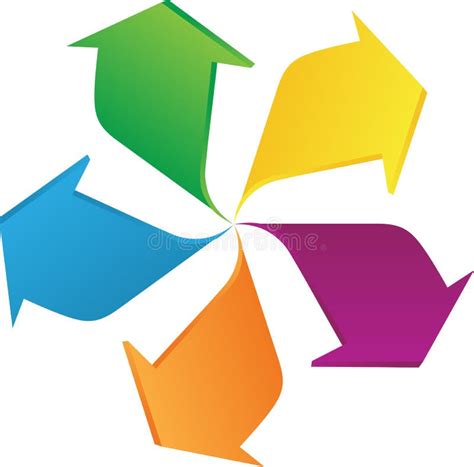 Set Of Arrows For Show Direction Of Rotation Stock Illustration Illustration Of Vector Spin