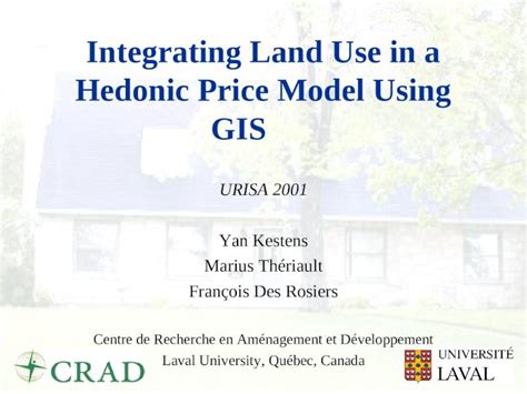 Ppt Integrating Land Use In A Hedonic Price Model Using Gis Dokumentips