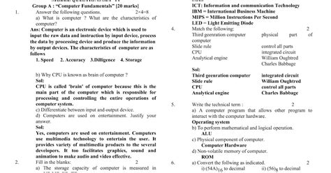Computer Science And Programming Solution For Class 9 Set 14
