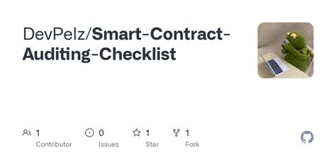 Github Devpelzsmart Contract Auditing Checklist