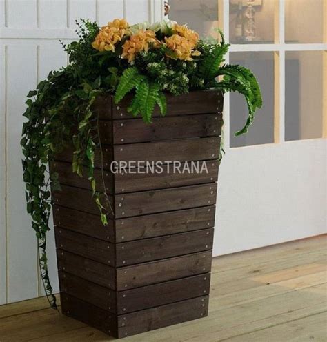 Кашпо из старых досок 9 лучших идей
