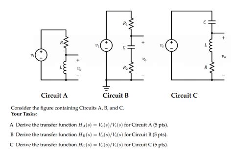 Solved R C R Vi L Vi с HH Vi VO Vo L Vo R R Chegg com