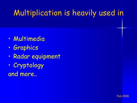 Ppt Fast Multiplication Algorithm For Three Operands And More Powerpoint Presentation Id
