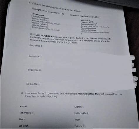 solved explain the sequen values of what is printed after