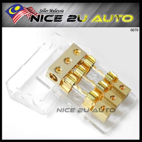 12v 60a Copper Fuse Holder Fuse Box Distribution Block For Car Audio ⚡readystock⚡ Lazada