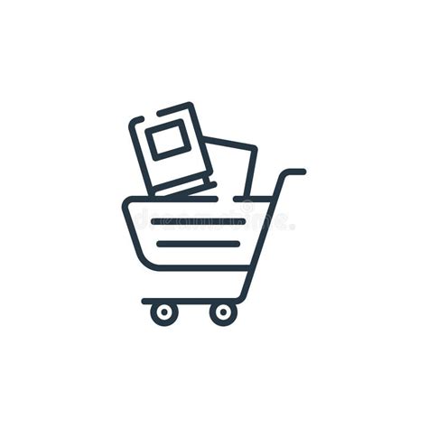 Shopping Cart Icon Vector From Books And Literature Concept Thin Line Illustration Of Shopping