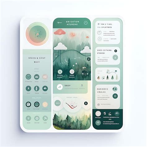 Premium AI Image Mobile App Layout Design Of Allergy And Asthma Tracker Practical And