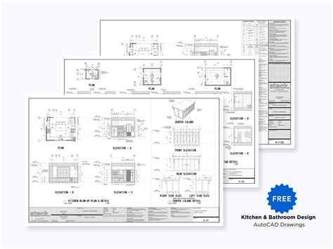 Autocad Title Block Template Customizable Architect Drawings Dwg File