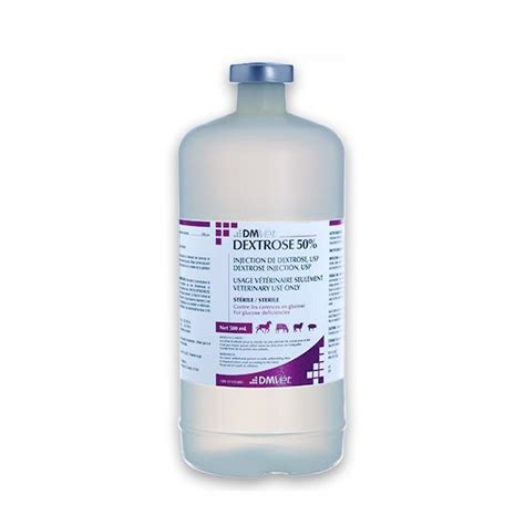 Dmvet Dextrose 50 Dextrose Injection Usp 500 Ml
