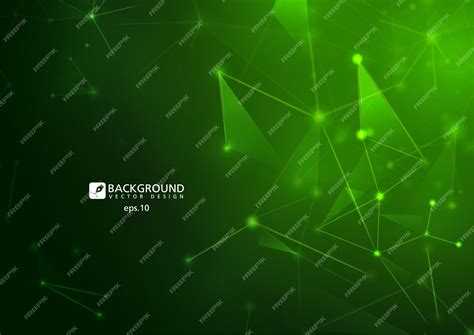 Premium Vector Connected Polygons Plexus Vector Geometric