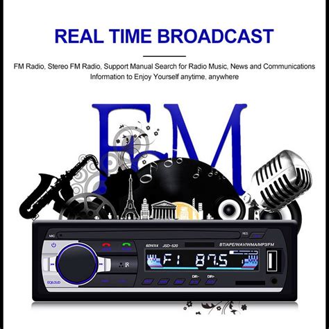 Car Bluetooth Autoradio Car Stereo Radio Aux Input Grandado