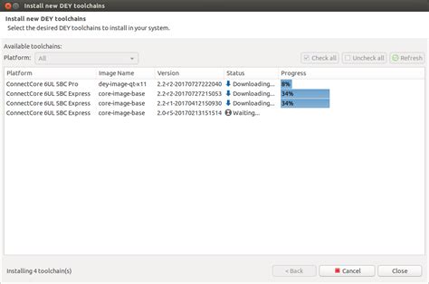 Install New Dey Toolchains