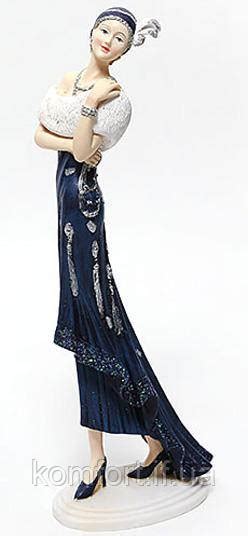 Статуетка декоративна Дівчина ретро 31 5см штучний камінь Id 1538315883 цена 758