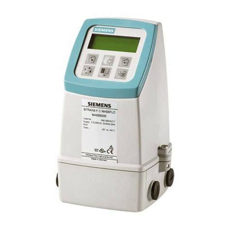 Siemens Sitrans F C Massflo Mass 2100 Operating Manual Pdf Download Manualslib