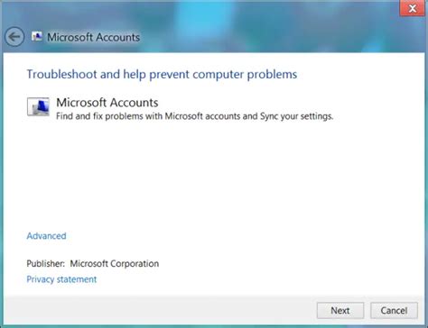 Microsoft Accounts Troubleshooter Fix Sync Settings Problems