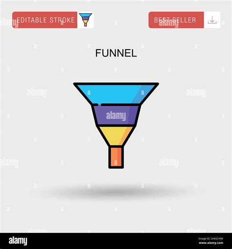 Funnel Simple Vector Icon Stock Vector Image Art Alamy