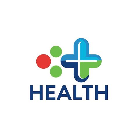 의료 및 의약품 로고 개념 프리미엄 벡터