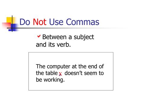 Ppt Commas Powerpoint Presentation Free Download Id472716