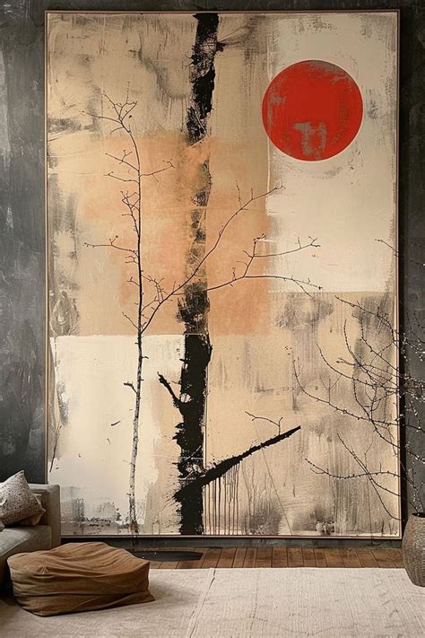 Wabi Sabi Painting Artistic Imperfections Quiet Minimal Wabi Sabi