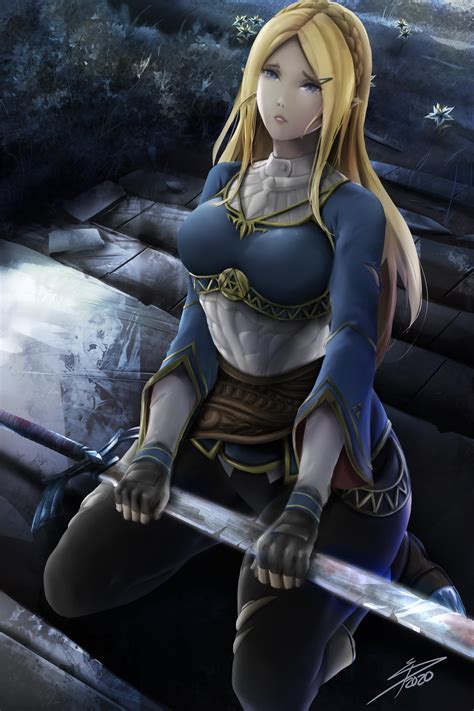 Botw Zelda Fanart I Just Finished Up I Ve Had This Scene In Mind For A While Now Whatcha