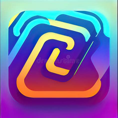 Productivity Software App Style Icon Generative AI Stock Illustration Illustration Of
