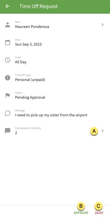 Processing Time Off Requests When I Work Help Center