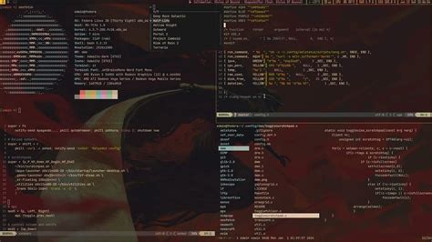 Dwm And Fedora And Gruvbox And More Runixporn