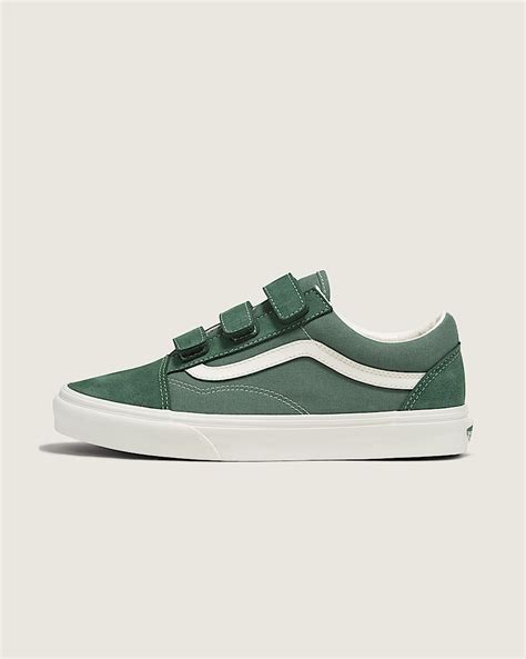 Old Skool V Suede Canvas Shoe En Green Vans Ca