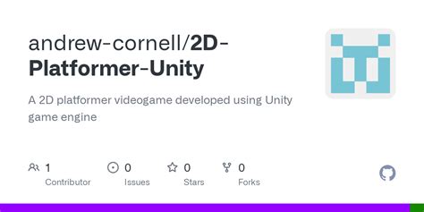 Github Andrew Cornell2d Platformer Unity A 2d Platformer Videogame