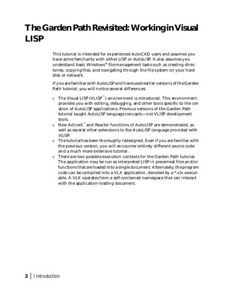 Manual Auto Cad 2000 Visual Lisp Tutorial Autocad Pdf