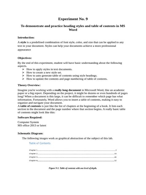 Experiment No 9 Pdf Microsoft Word Software