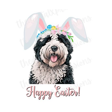Sheepadoodle Easter Png Dog Lover T Shirt Design Digital Download Etsy