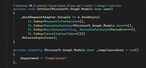V How Do I Unit Test My Code When Using Graph API Issue Microsoftgraph Msgraph Sdk