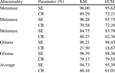 Performance Analysis Of The Clustering Algorithms Download Table