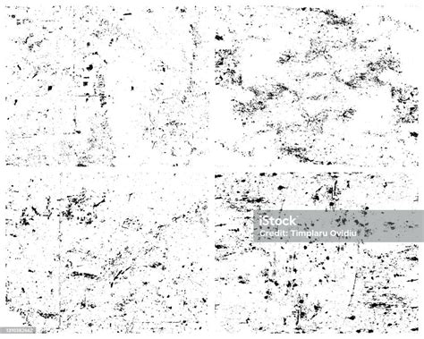 그런지 텍스처 벡터 팩 그릿 텍스처 거친 질감 빈티지 텍스처 고민 효과 조난 질감 가장자리에 대한 스톡 벡터 아트 및 기타 이미지 Istock