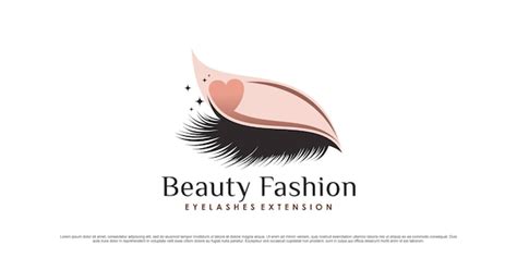 Premium Vector Beauty Eyelashes Logo Design Template With Leaf Element And Creative Modern Concept
